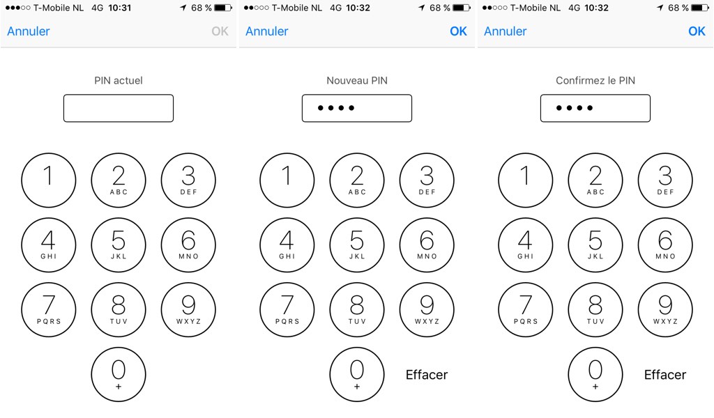iPhone : comment changer le code PIN
